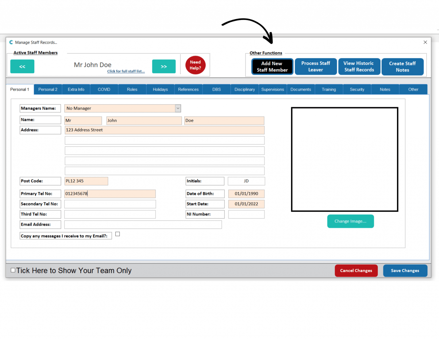Adding a New Staff Member – Care Control Learning Hub