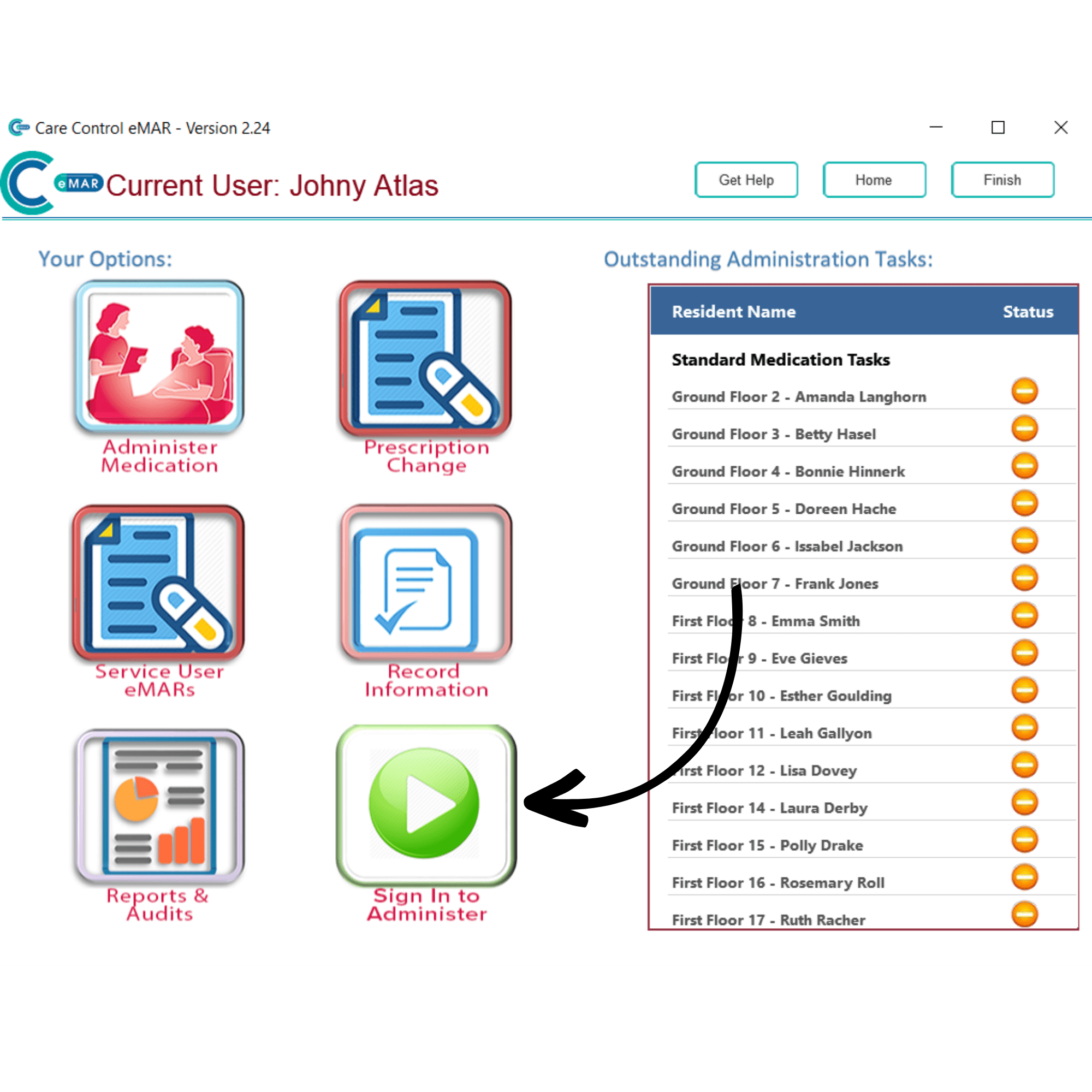 Administering Medication on eMAR – Care Control Learning Hub