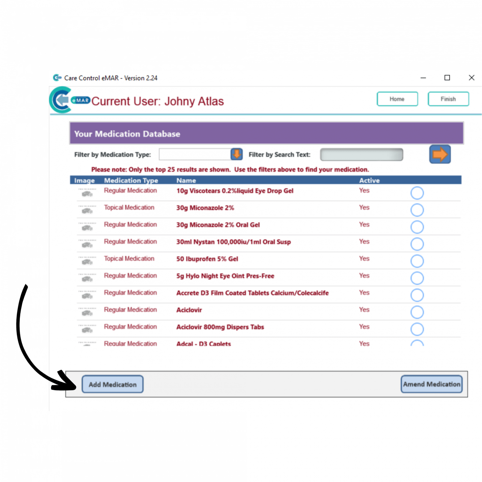 Adding a New Medication to eMAR – Care Control Learning Hub