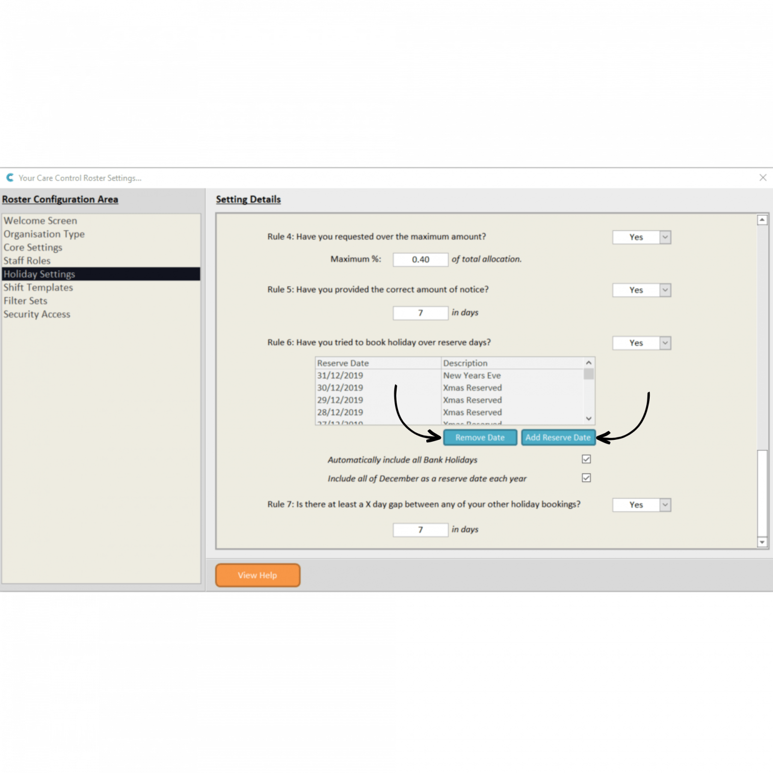Roster Settings – Part 4 – Care Control Learning Hub