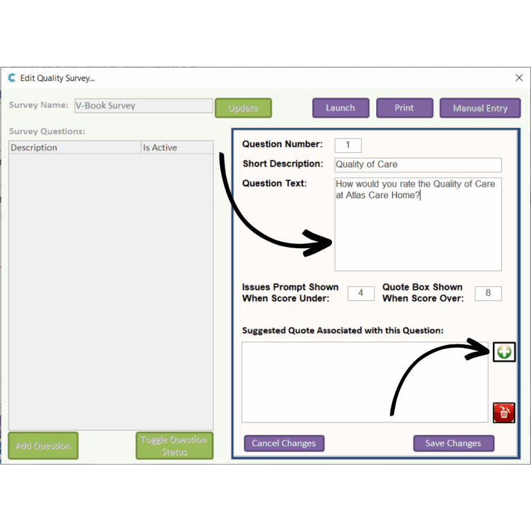 Setting up a Quality Survey – Care Control Learning Hub