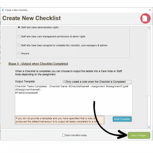 How to Create a Checklist – Care Control Learning Hub