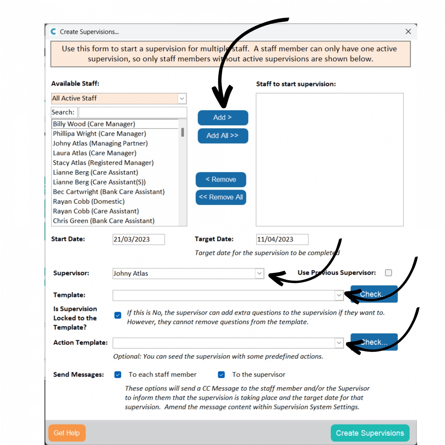 Supervisions on CC Windows – Care Control Learning Hub