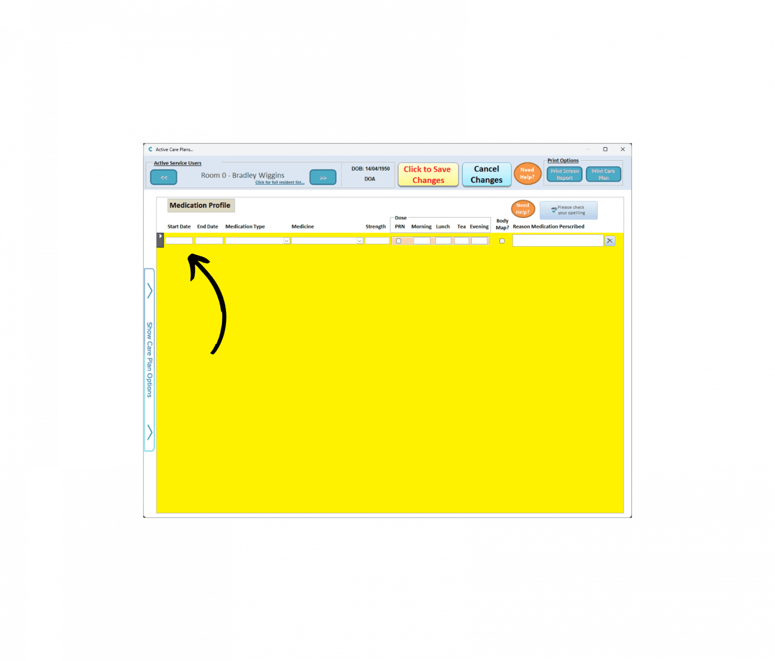 Adding Cream Charts to Care Control – Care Control Learning Hub
