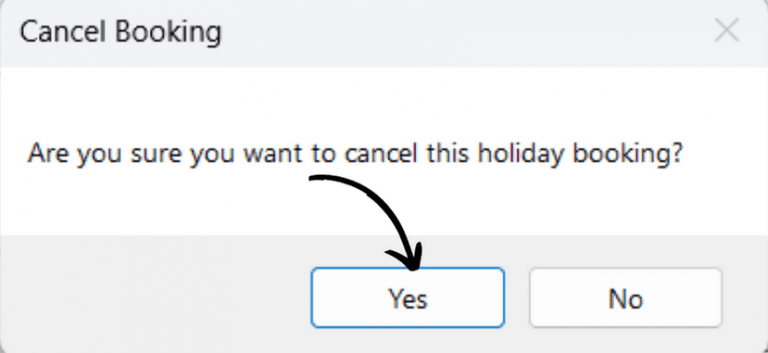 Cancelling Holiday for a Staff Member – Care Control Learning Hub
