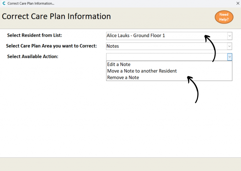 Editing or Removing a Note – Care Control Learning Hub