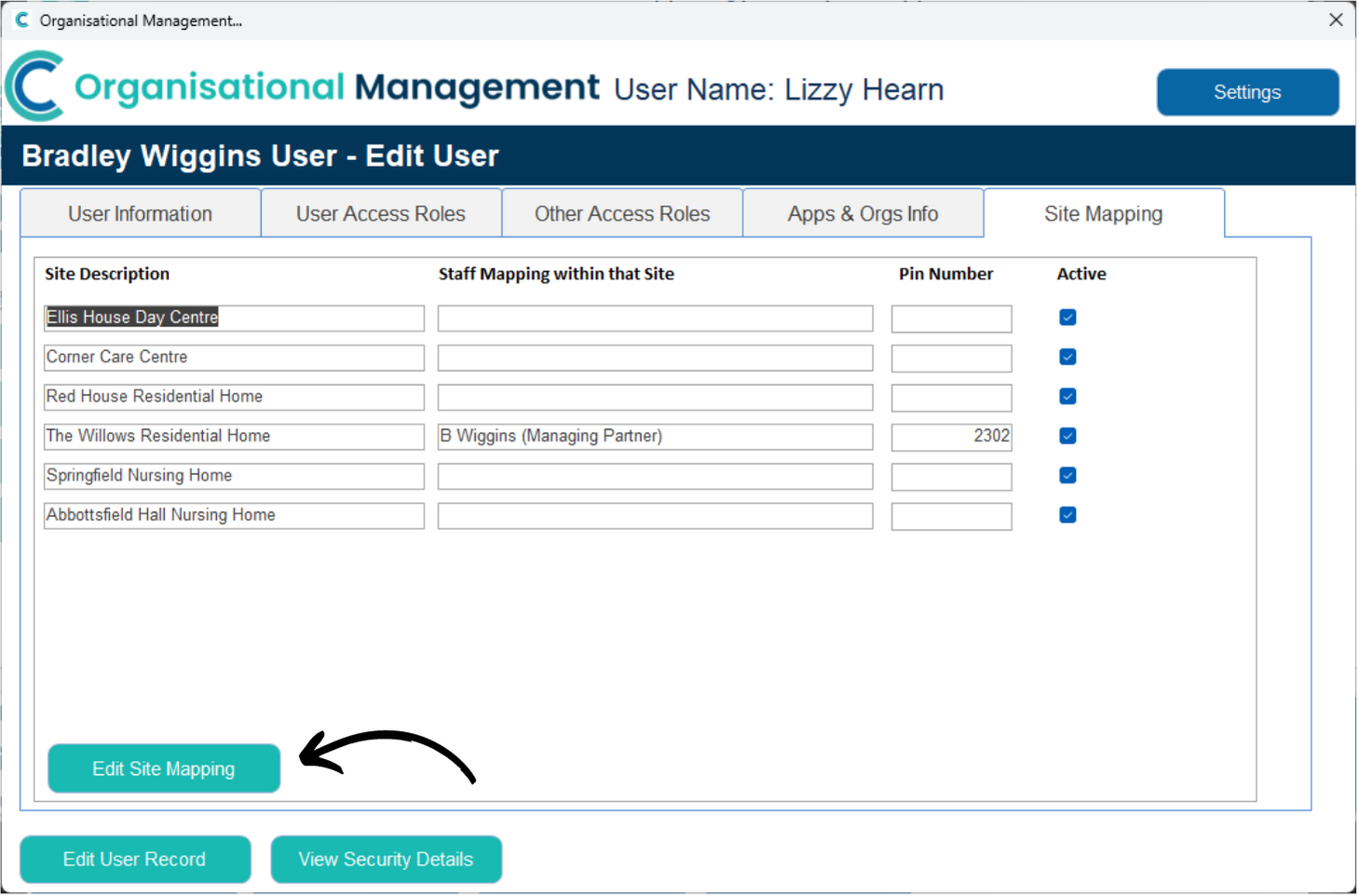 OM – Manage Users – Care Control Learning Hub
