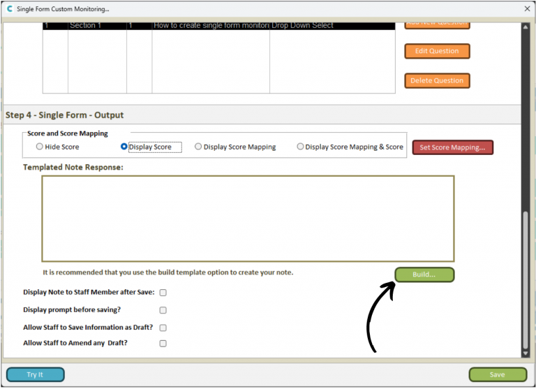 Single Form Monitoring – Care Control Learning Hub