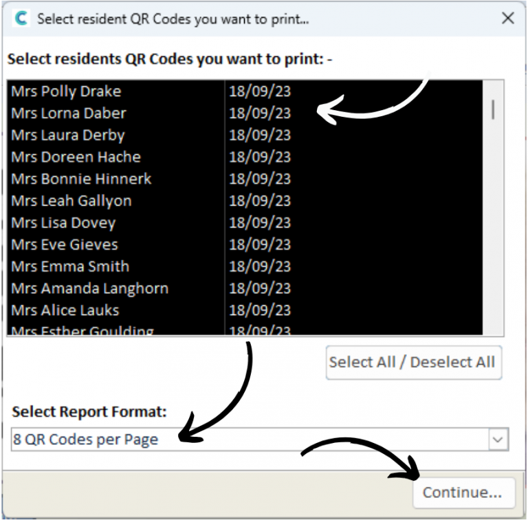Setting up QR Codes – Care Control Learning Hub
