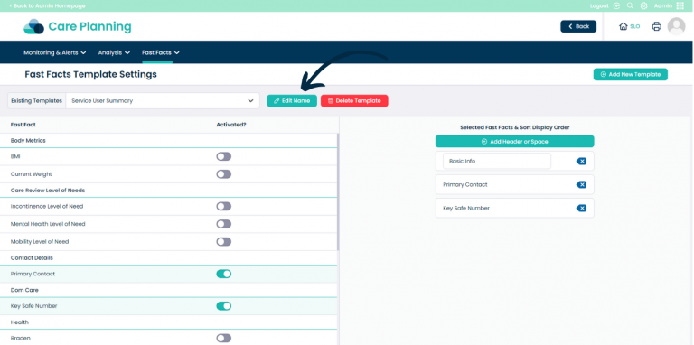 Service User Fast Facts – Care Control Learning Hub