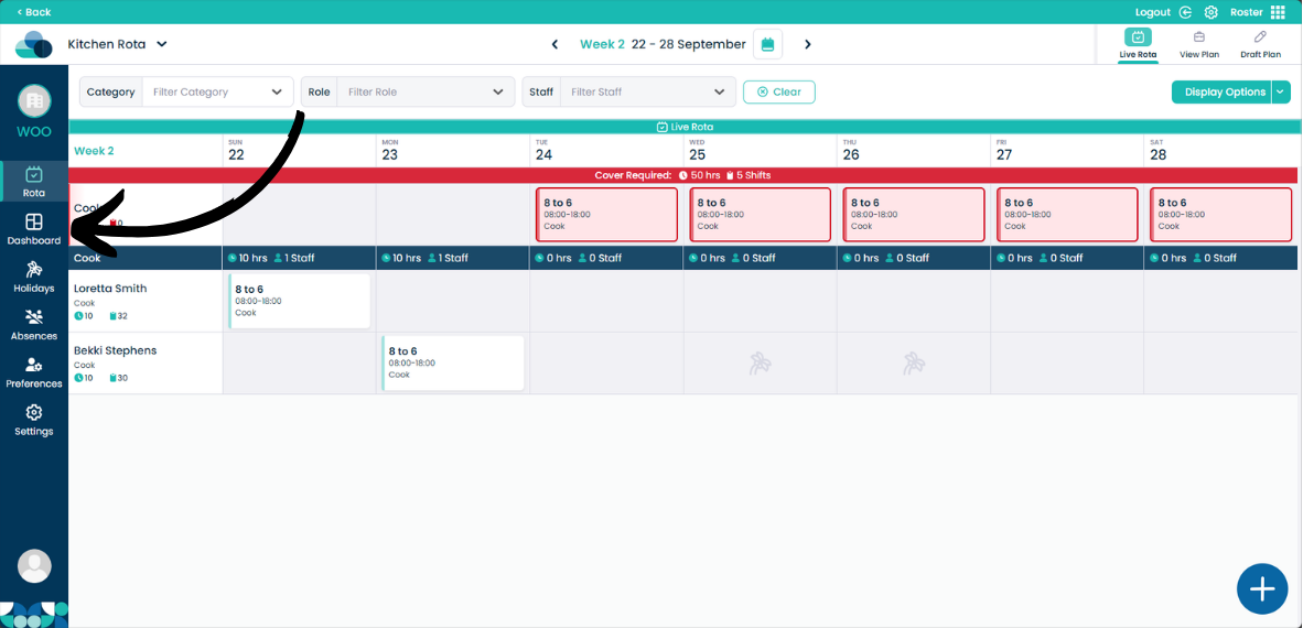 Create Further Rotas in Cloud Roster – Care Control Learning Hub