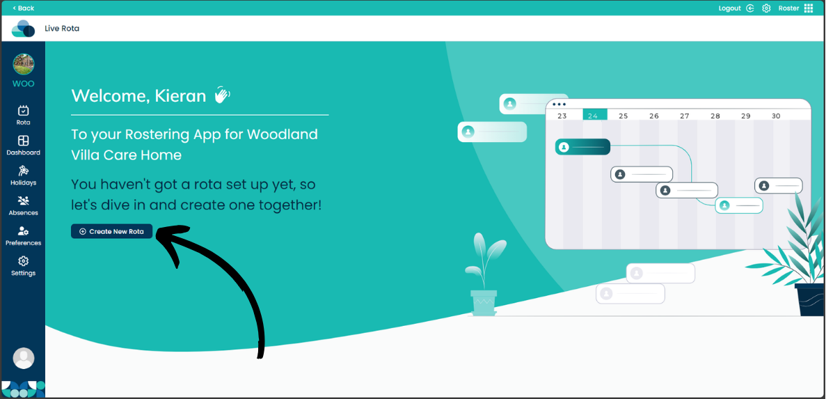 How to create a new rota on cloud – Care Control Learning Hub