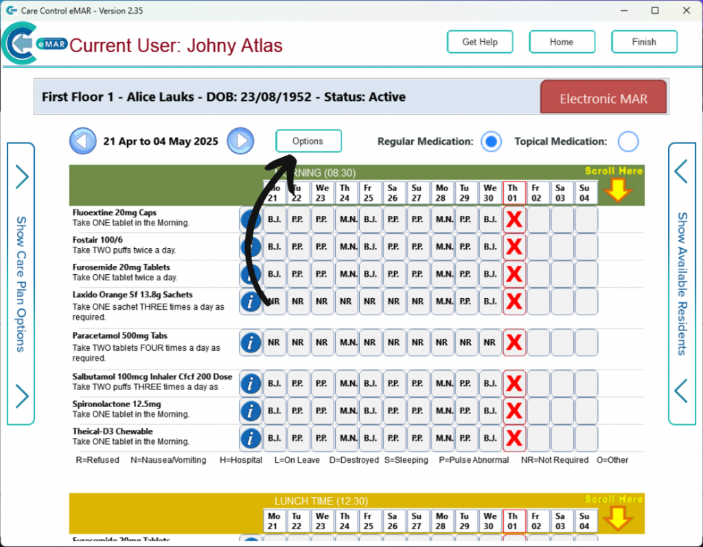 Viewing MAR Charts – Care Control Learning Hub