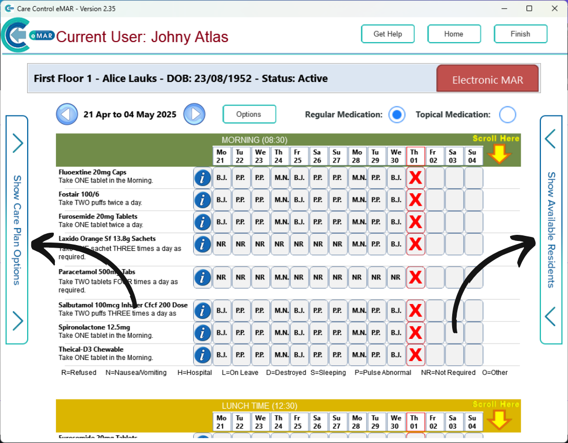 Viewing MAR Charts – Care Control Learning Hub