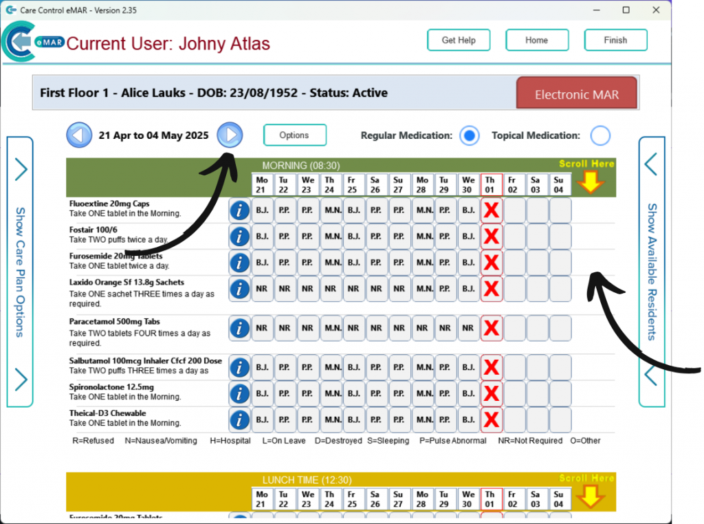 Viewing MAR Charts – Care Control Learning Hub